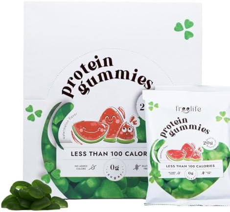 Free Life Protein Gummies, Watermelon, 32g, Pack of 24 price in Saudi ...