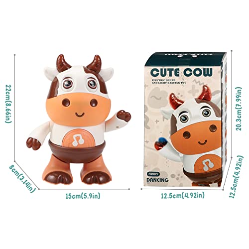 Nyidpsz 2023 New Baby Cow Musical Toys Dancing Walking Baby Cow Toy ...