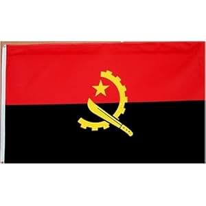 Amazon.com : Angola Flag Polyester 3 ft. x 5 ft. Flags Unlimited ...