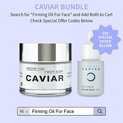 Noche Y Dia Caviar Cream for Face and Neck with Sturgeon Caviar & Aloe ...