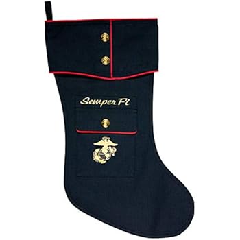 Amazon.com: U.S. Marines Christmas Stocking - Marpat Desert Fabric ...