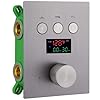 Brushed Nickel 3 Way Shower Diverter Valve AYIVG Thermostatic Shower Mixing Flow Control Valve ...