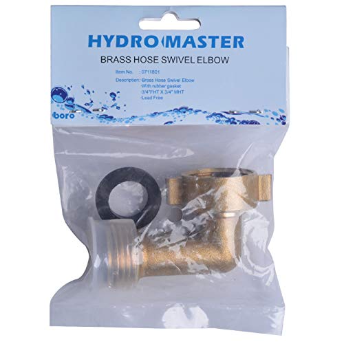 Hydro Master Garden Hose Elbow with Solid Brass 90 Degree 3/4" FHT x 3/4" MHT | Pricepulse