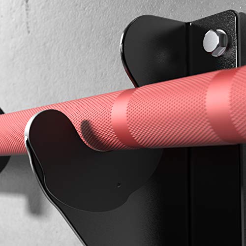 Synergee Barbell Gun Rack Wall Mounted – Holds 6 Barbells Horizontally ...