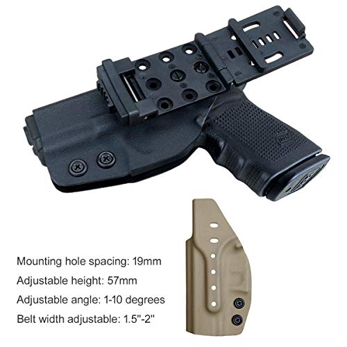 OWB Kydex Holster Fit: Glock 19 19x / Glock 23 25 32 / Glock 17 22 31 / Glock 26 27 30s (Gen 1-5 ...