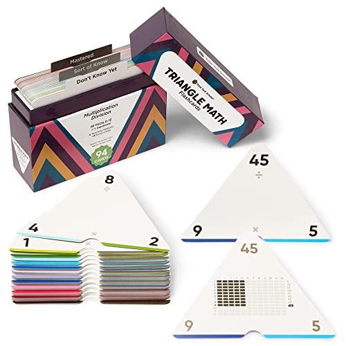 Think Tank Scholar Triangle Multiplication & Division Flash Cards Set ...