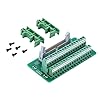 Jienk IDC34 Breakout Board 2x17 34Pins Male Header Terminal Block ...