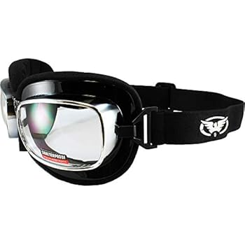 Amazon.com: Retro Joe Red Baron Style Clear Motorcycle Aviator Foldable ...