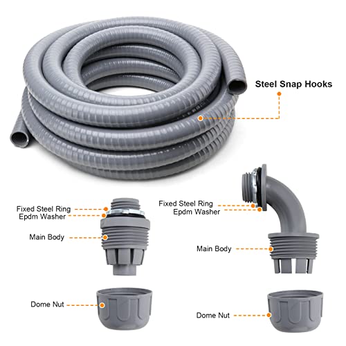 Mua DWALE Liquid-Tight Conduit and Connector Kit,Flexible Non Metallic ...