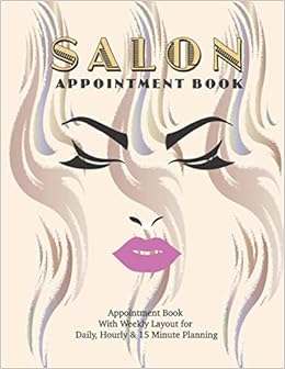 Salon Appointment book: Client Appointment Book Spa Schedule ...
