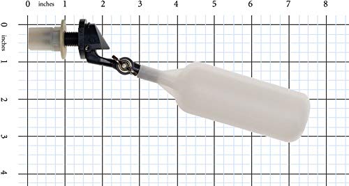 Kerick Valve MA252 PVC Mini Float Valve, Tank Mount, Adjustable Arm, 1. ...