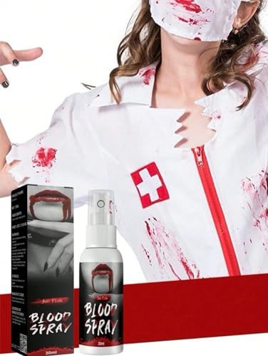 Fake Blood Spray for Halloween Makeup - Realistic Blood Washable Body ...