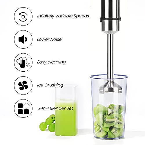 REDMOND Hand Blender Immersion, 5-In-1 Multifunctional Handheld Blender ...