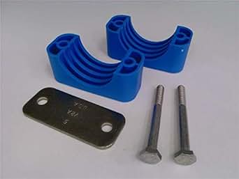 SWAGELOK 304-S5-PP-20P Bolted Plastic CLAMP Pipe Support KIT 1-1/4IN Pipe Size Polypropylene ...