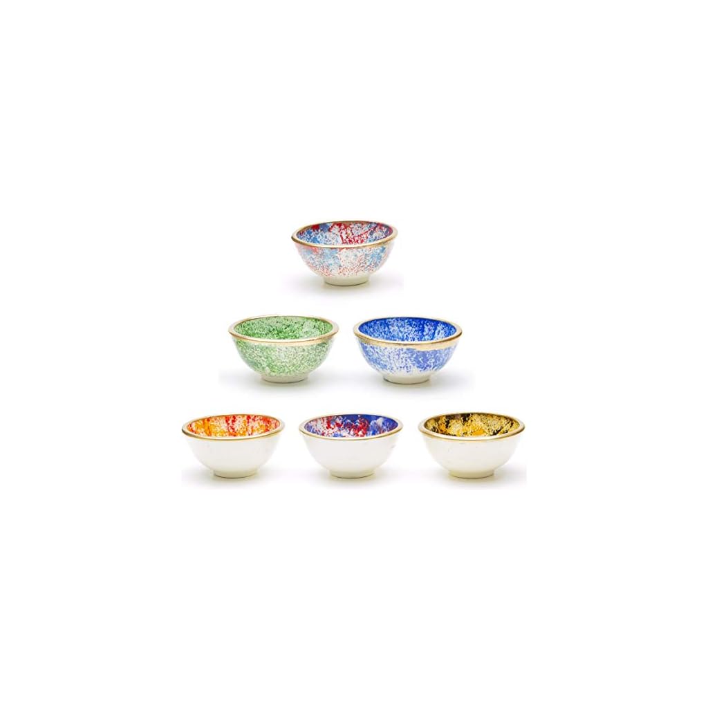 Small Ceramic Bowls Set of 6 - Snack Bowls for Tapas, Dessert, Nuts ...