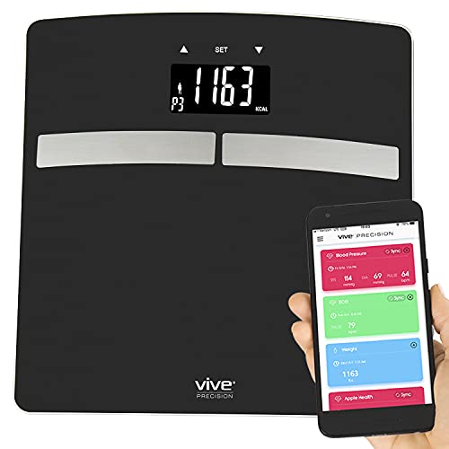 Vive Precision Fitness Body Fat Scale - for Water Weight BMI Muscle ...
