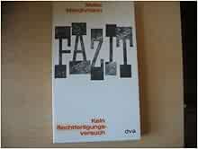 Fazit. Kein Rechtfertigungsversuch: Melita Maschmann: Amazon.com: Books