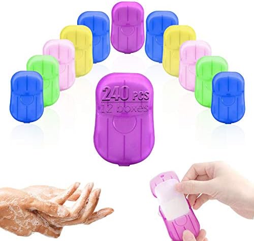 amz BTF-ZD 12 Boxes Disposable Soap Flakes Mini Travel Portable Soap ...