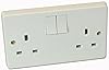 CRABTREE - 13A 2 Gang Double Pole Switched Socket in Oman | Whizz ...