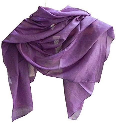 indischerbasar.de Halstuch violett Baumwolle 100x100cm Tuch uni violett ...