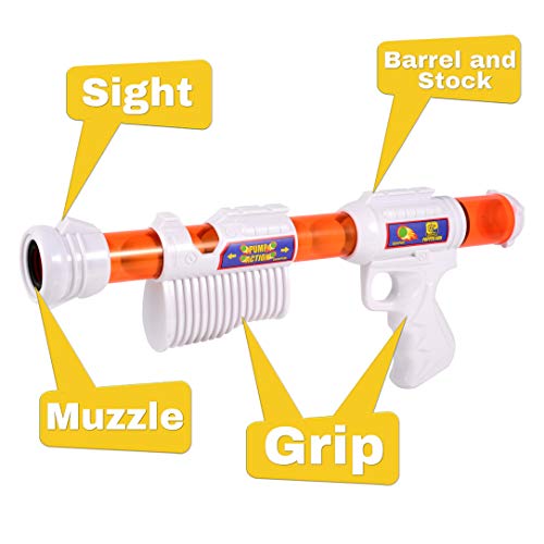 GamePath 2 pcs Power Popper Gun Dual Battle Pack Foam Ball Play Guns ...