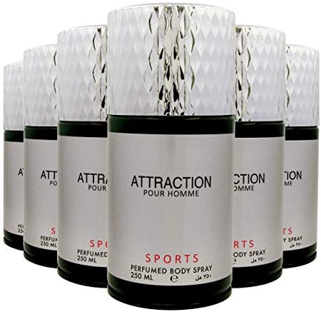 Attraction Body Spray 250ML, 6 piece Set by Elegant price in Saudi ...