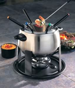 Amazon.com: Stainless Steel Meat Fondue Set By Home Presence-11pcs ...