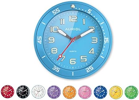 AURIOL Alarm Clock Precise Quartz Movement and Robust, Contemporary ...