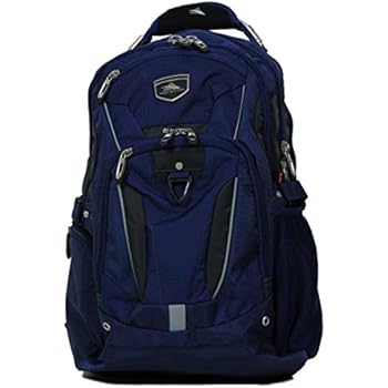 Amazon.com: High Sierra Elite Business Backpack Blue Fits 17'' Laptop ...