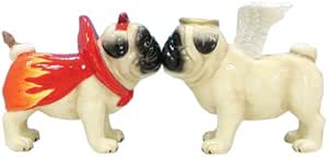 Amazon.com: Westland Giftware Pug-nacious Magnetic Angel and Devil Pugs ...