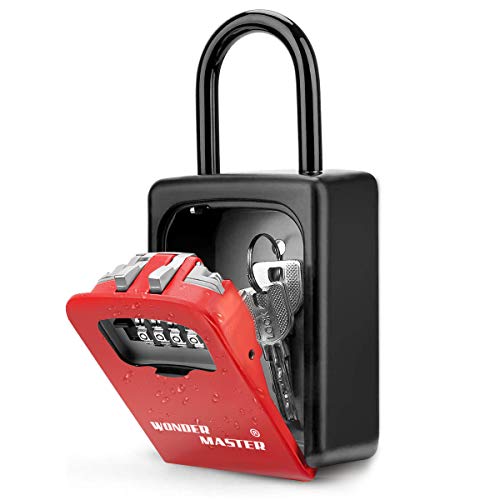 Key Lock Box, Combination Lockbox for Keys, Door Key Storage Box with ...