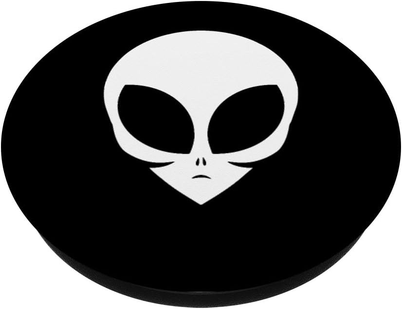 Funny UFO Space Extraterrestrial Life Alien Head Funny Alien PopSockets ...