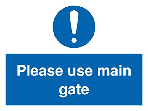 Please Use Main Gate Mandatory Sign – BigaMart