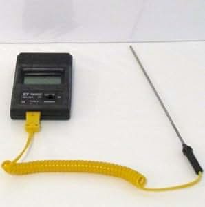 Amazon.com: Digital Thermometer Lab High Temperature Probe -50 to 750c ...