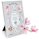 Amazon.com : Briarwood My First Year Baby Photo Frame in Silver-Tone : Baby