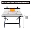 O'SKOOL Quick Convertible and Foldable Benchtop Trim Router Table with ...