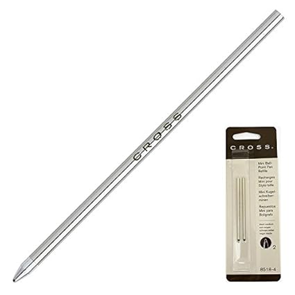 Cross Mini Ballpoint Pen Refill - Pack of 2, Black: Amazon.in: Office ...