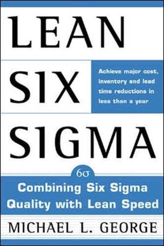 Amazon.com: Lean Six Sigma: Combining Six Sigma Quality with Lean ...