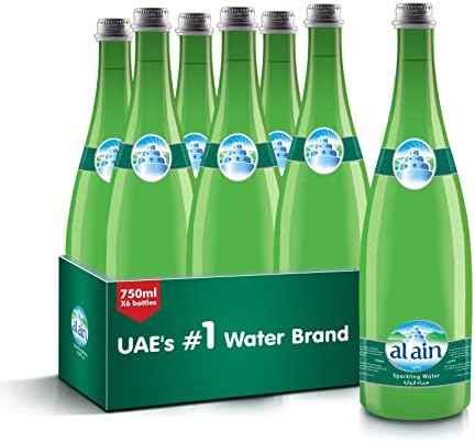 Al Ain Sparkling Water In Glass Bottle - 750 ml (Pack Of 6) price in ...