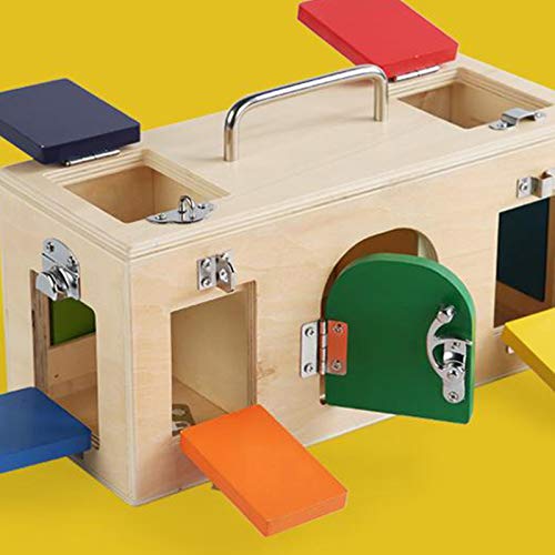 LuDa Montessori Practical Toy Lock Box Teaching Aids Preschool Gift ...