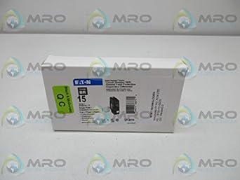 Eaton GFCB115 Breaker, 15A, 1P, 120V, 10 kAIC, Type BR Ground Fault ...