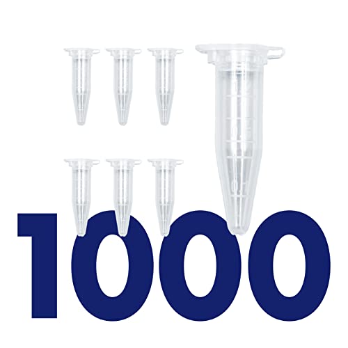 Kashi Scientific 1.5mL Microcentrifuge Tube with Snap Cap [1000/Pack] 1 ...