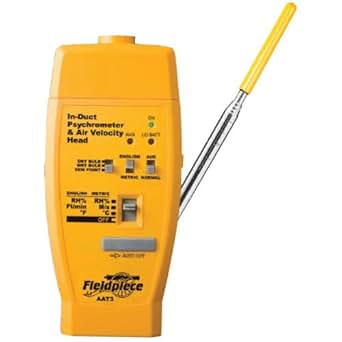 Fieldpiece AAT3 In-Duct Hot-wire Anemometer & Psychrometer Accessory ...