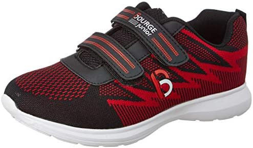 Bourge Boy's Orange-Z6 Black and Red Sports Shoes-13 UK (34 EU) (14 ...