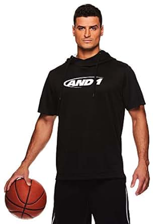 Amazon.com: AND1 Men's Short Sleeve Hoodie - Pullover Basketball ...
