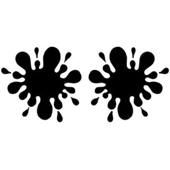 Amazon.com: Paint Splatter Paintball Decal Sticker, Die cut vinyl decal ...