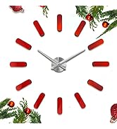 Amazon.com: Vangold Frameless DIY Wall Clock 3D Mirror Wall Clock Large Mute Wall Stickers for ...