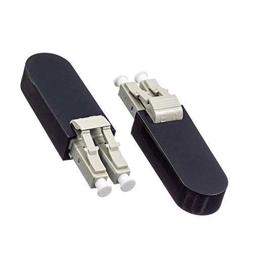 2-Pack LC/UPC Fiber Optic Loopback Adapter Cable, Multimode 50/125 Test ...