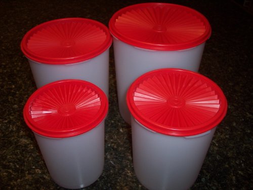 Red Tupperware Canisters for sale | Only 4 left at -60%