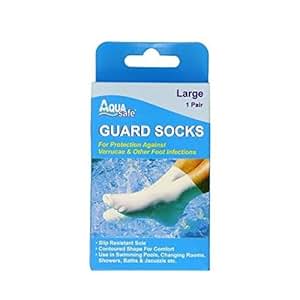 Amazon.com: (large, Guard) - Aquasafe Verruca Guard Socks For Swimming ...